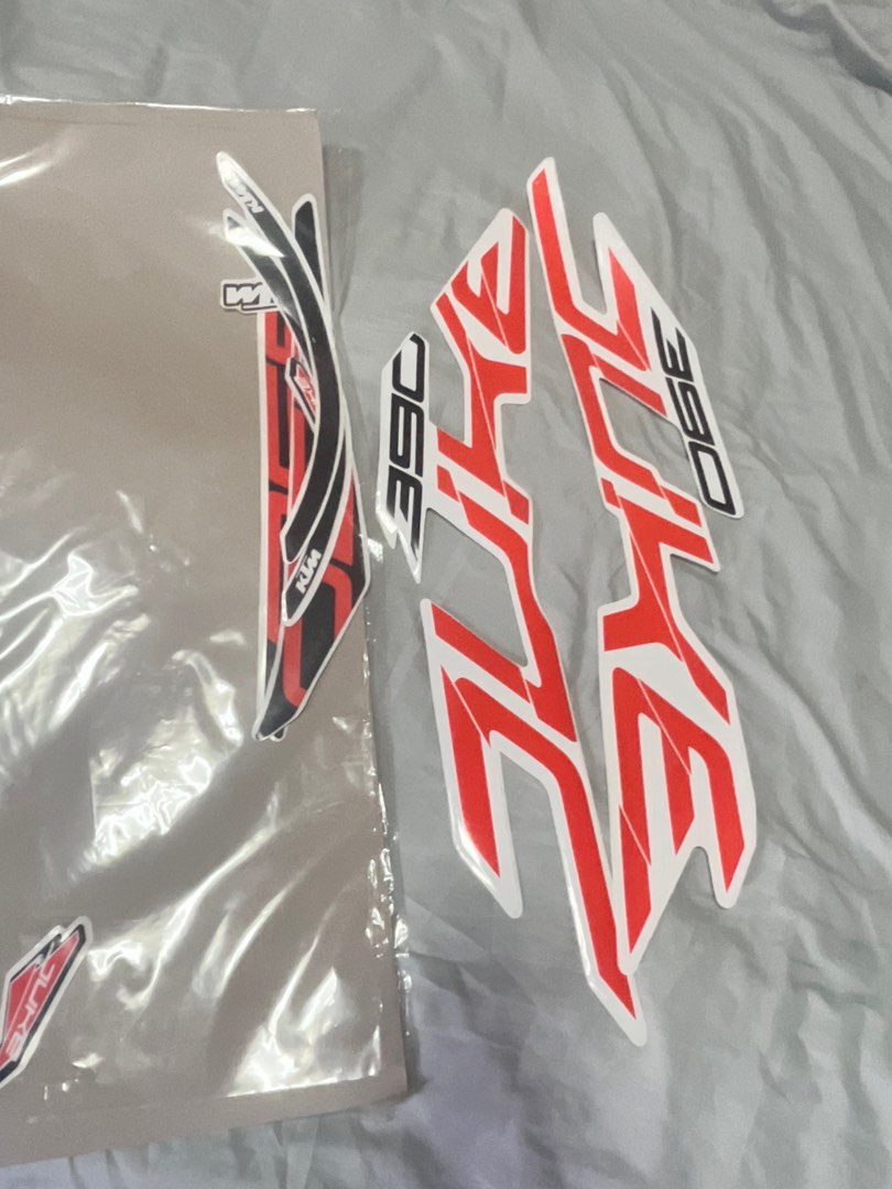 2017 duke 390 stickers, Motorcycles, Motorcycle Accessories on Carousell
