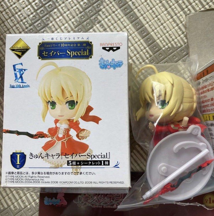 盒蛋 一番賞 Fate stay night FGO 尼祿 nero saber, 興趣及遊戲, 玩具 & 遊戲類 - Carousell