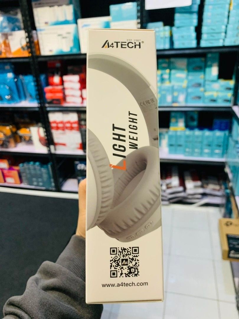 A4tech 2drumtek Bh300 Bluetooth Wireless Headphone Grayish White Audio