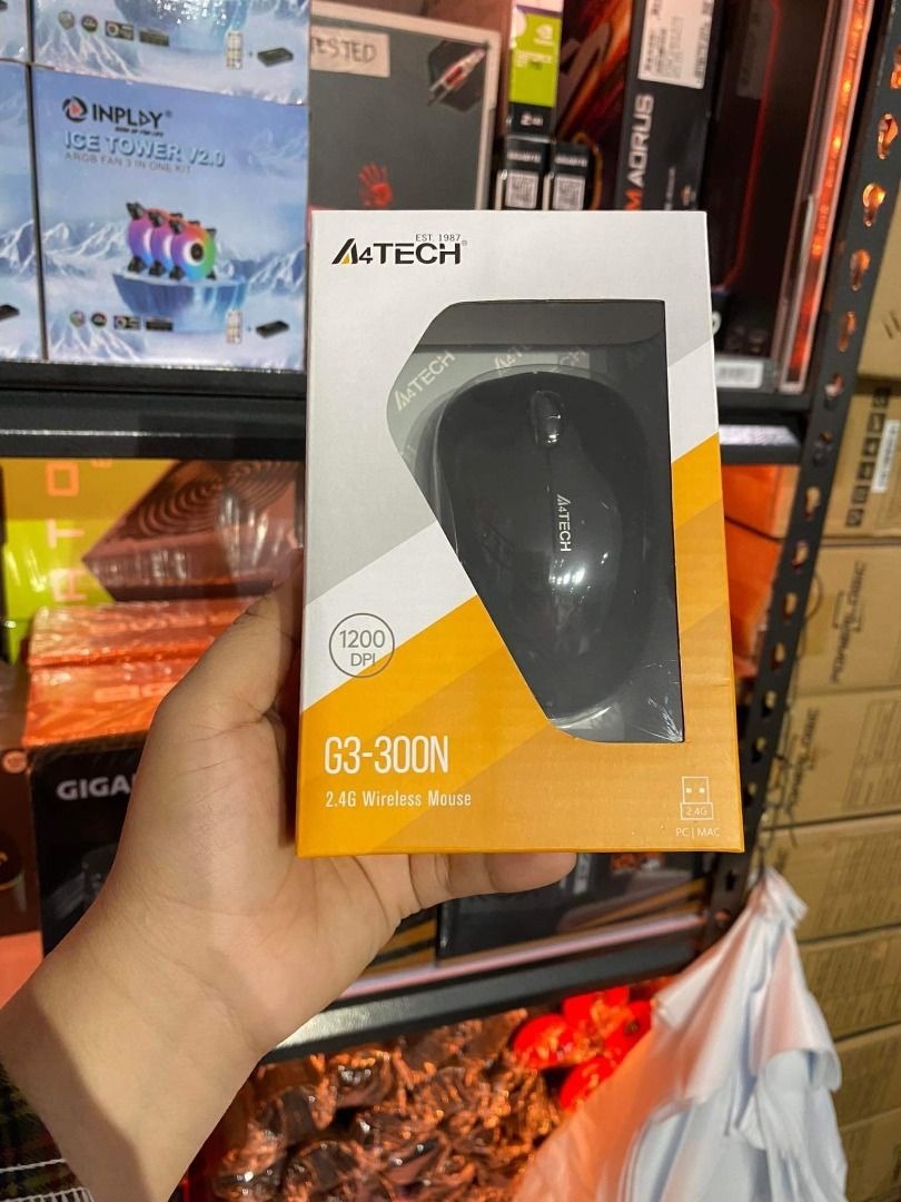 A4Tech G3-300N V-Track Padless Wireless Mouse Black, Computers & Tech, Parts & Accessories ...