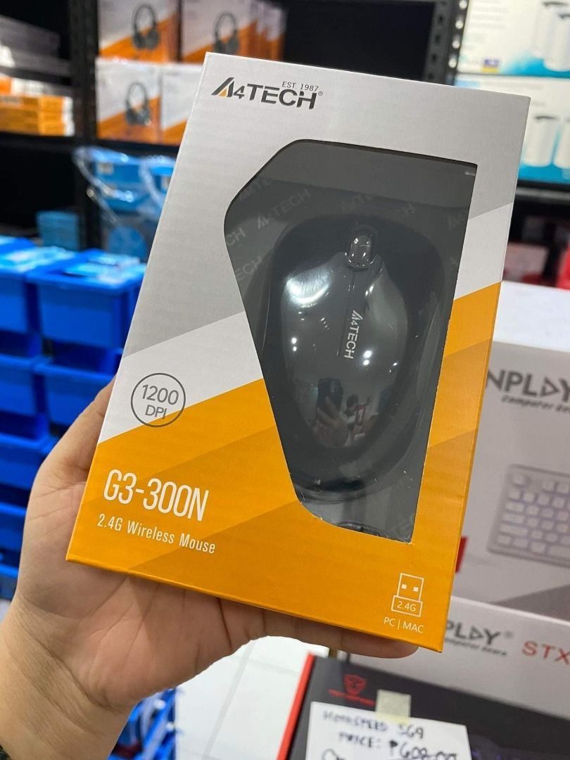 A4Tech G3-300N V-Track Padless Wireless Mouse Black, Computers & Tech, Parts & Accessories ...