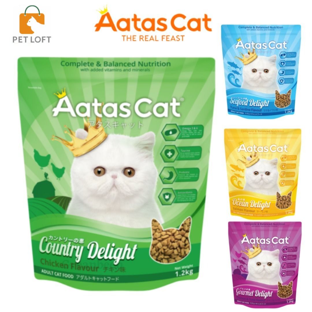 Aatas Cat Delight Cat Food Cat Dry Food Chicken Tuna Salmon Sardine 1 ...