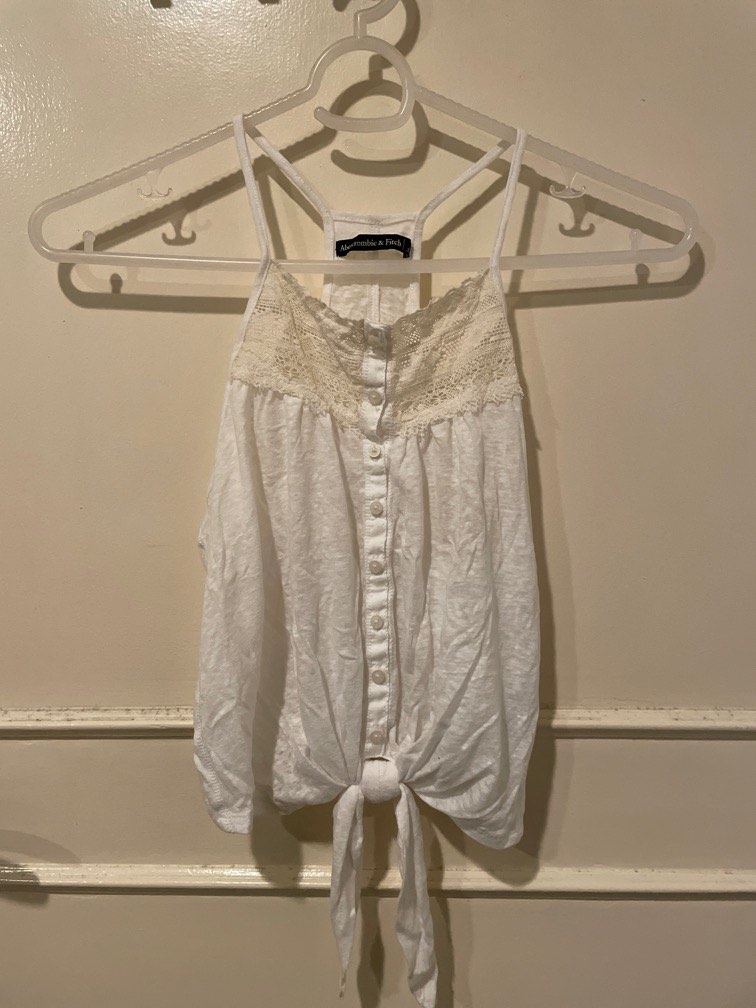 Abercrombie & Fitch Lacey Top, Women's Fashion, Tops, Sleeveless on ...