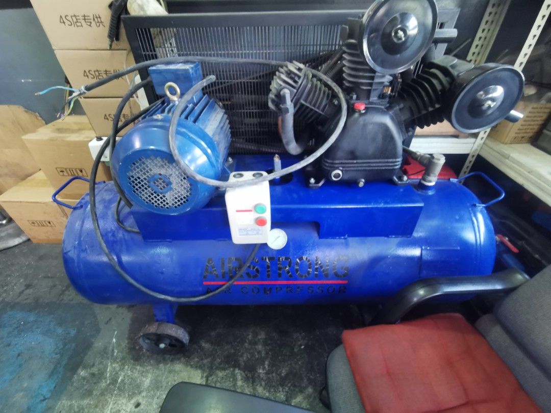 Airstrong Air Compressor Pump 10HP 300L 2 Stage Piston, Furniture & Home Living, Home ...