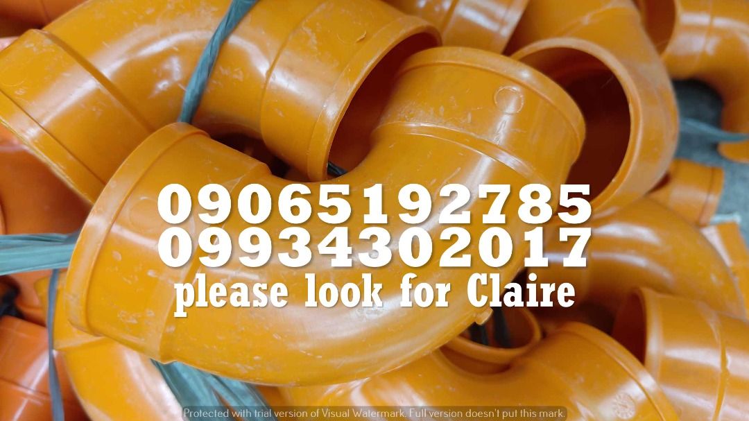 Atlanta orange pvc elbow, Commercial & Industrial, Construction Tools ...