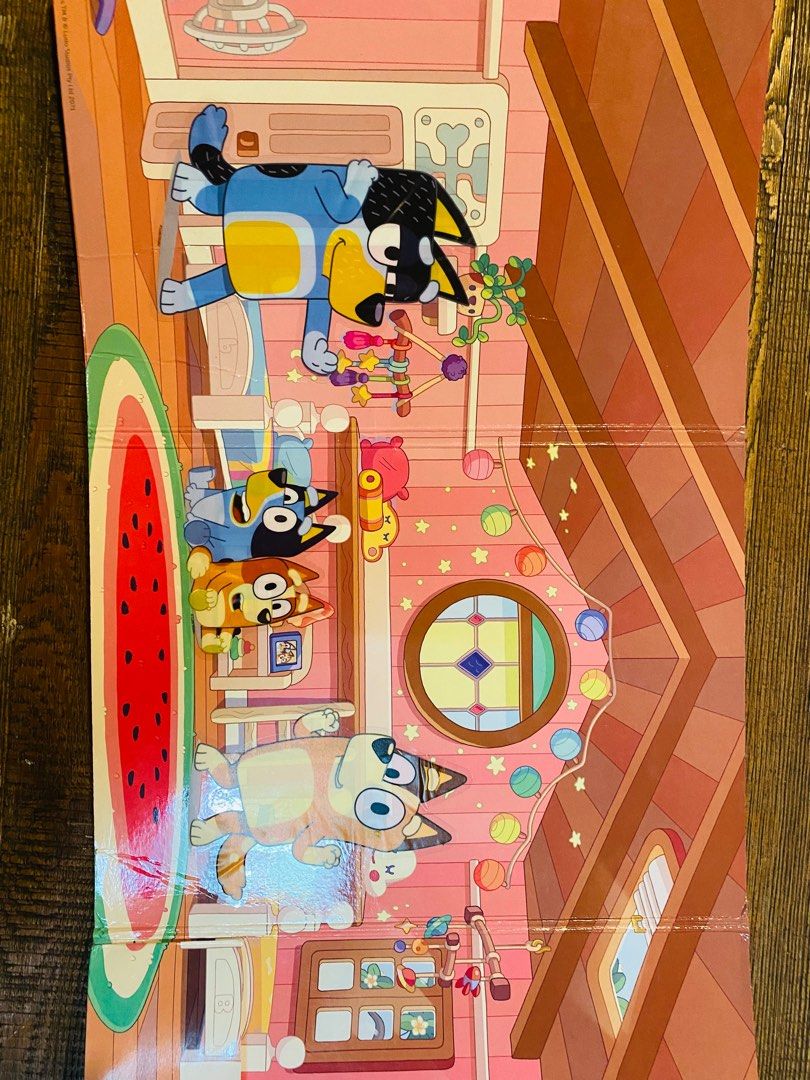 Authentic Bluey Reusable Stickers, Babies & Kids, Infant Playtime on ...