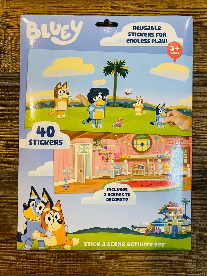 Authentic Bluey Reusable Stickers, Babies & Kids, Infant Playtime on ...