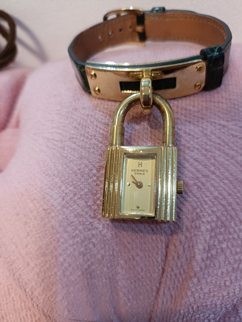 Authentic Hermes Kelly lock watch, Luxury, Watches on Carousell
