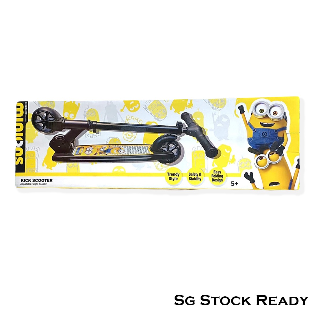 Authentic Minions Scooter Black With LED Wave, Sports Equipment, Sports ...