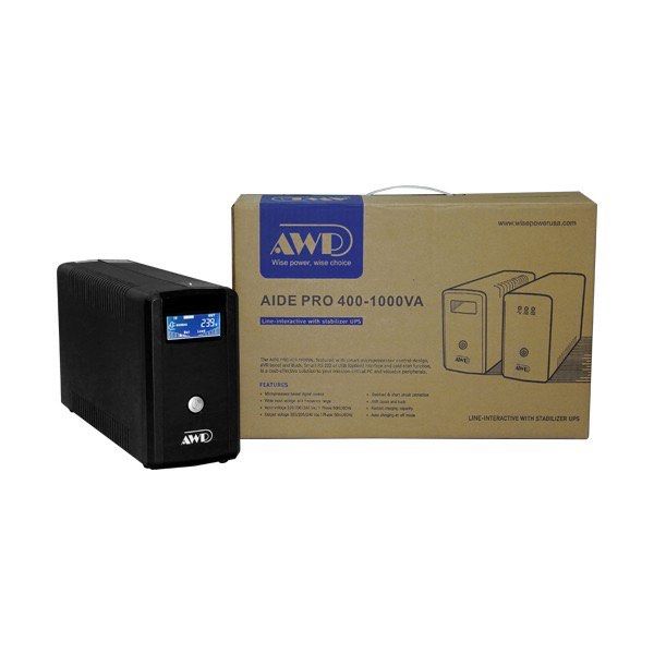 AWP Aide Pro LCD 900W-1500VA UPS with AVR Uninterruptible Power Supply ...