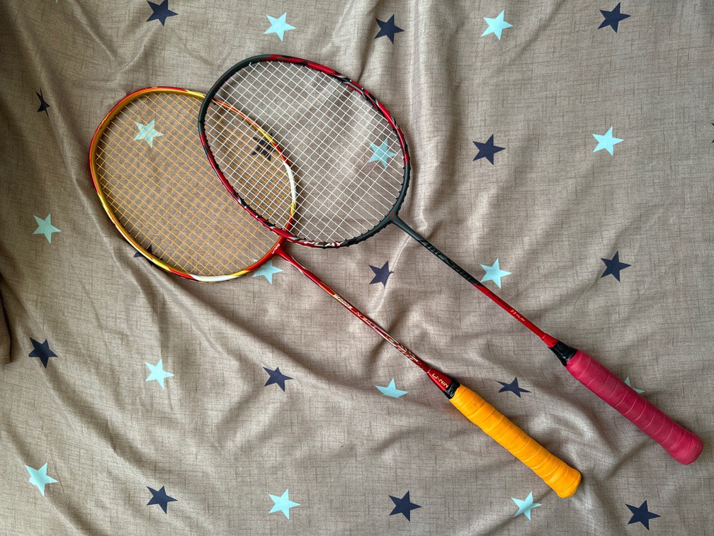 Badminton rackets (Li-ning N90-II, Yonex Arcsaber), Sports Equipment ...