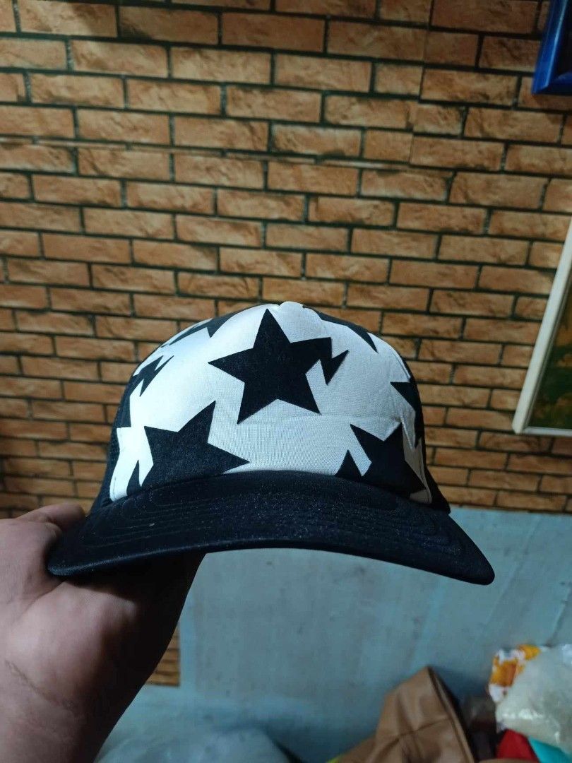 BAPE STA LOGO STAR TRUCKER CAP, Men's Fashion, Watches & Accessories ...