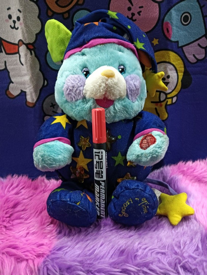 Blue Popple Plush, Hobbies & Toys, Toys & Games on Carousell