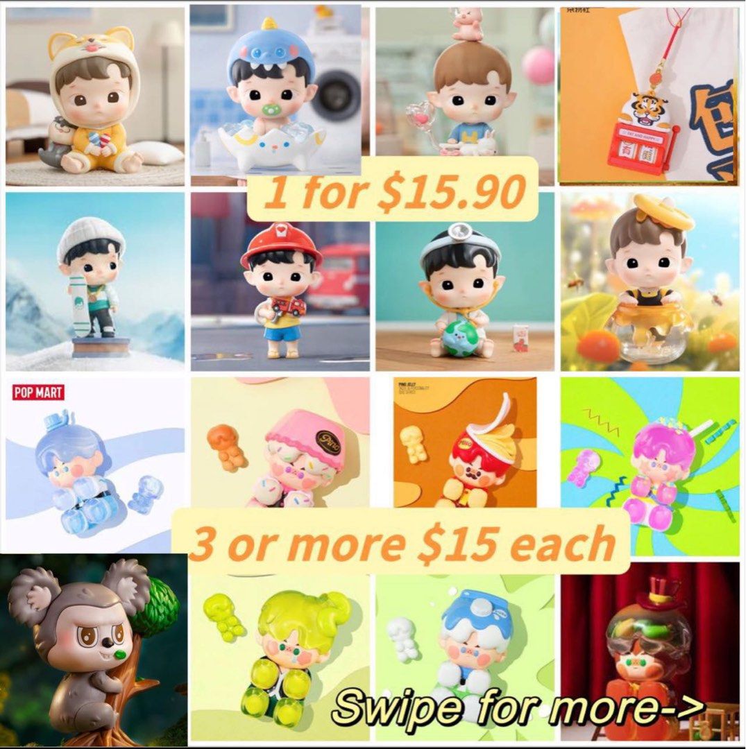 BNIF Popmart SP Skullpanda Hacipupu Dimoo Molly Hirono Disney Pino ...