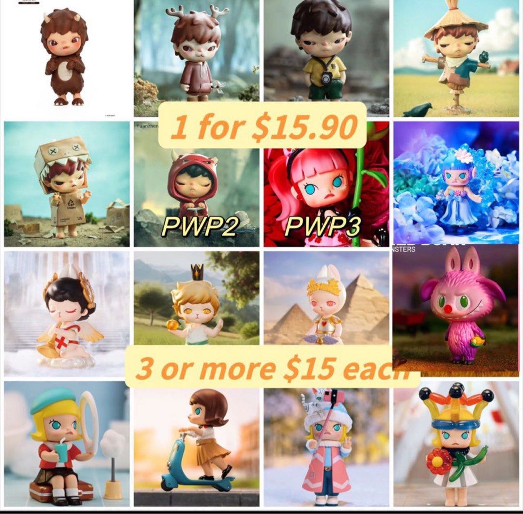 BNIF Popmart SP Skullpanda Hacipupu Dimoo Molly Hirono Disney Pino ...