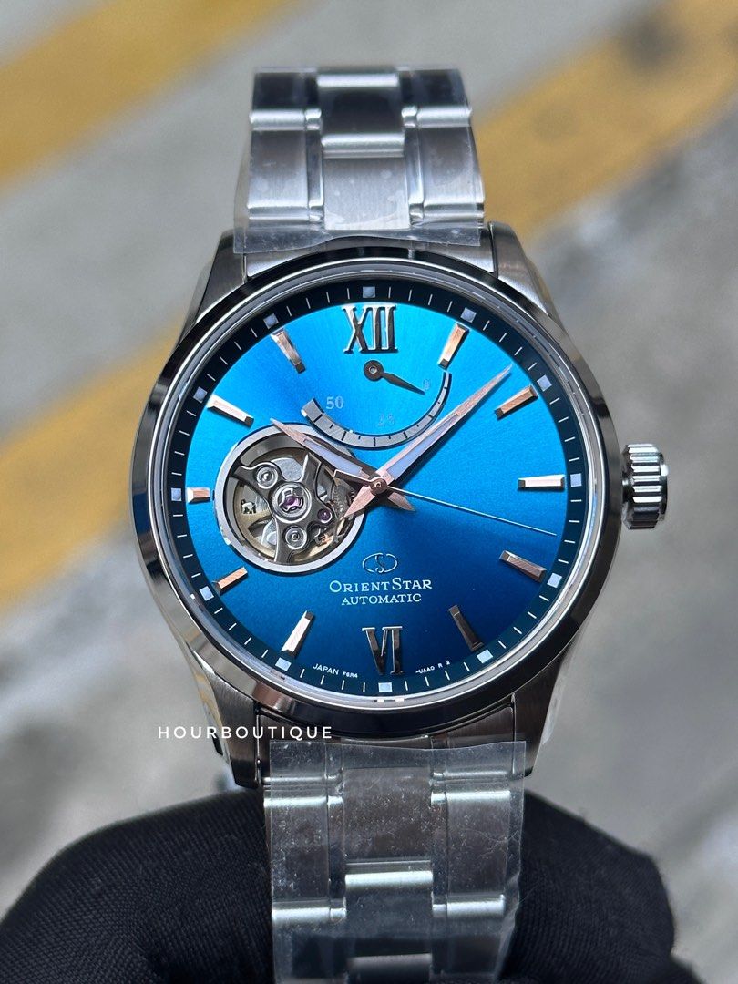 Brand New Orient Star Graduation Blue Dial Limited Edition Open Heart Automatic Watch RE-AT0017L ...