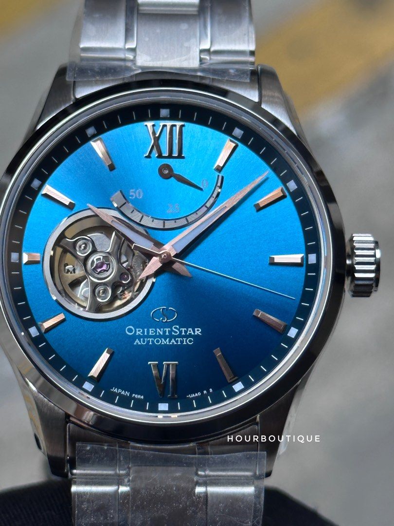 Brand New Orient Star Graduation Blue Dial Limited Edition Open Heart Automatic Watch RE-AT0017L ...