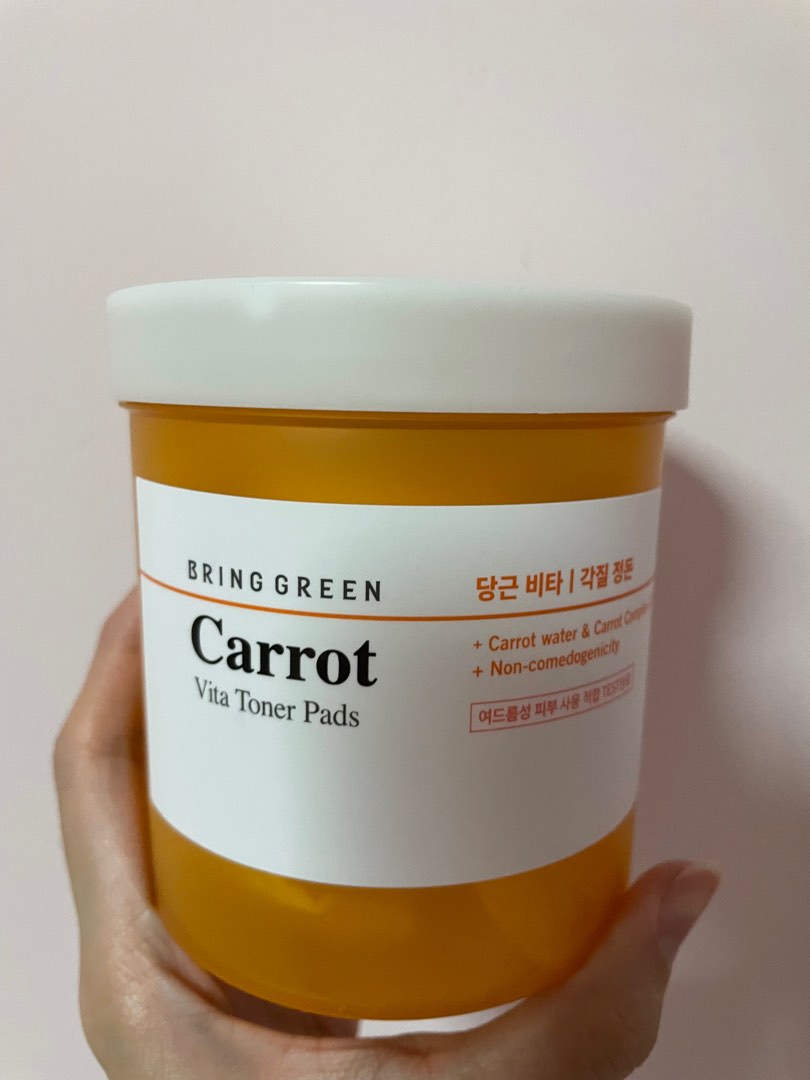 Bring Green Carrot Vita Toner Pad 100pcs, Beauty & Personal Care, Face ...