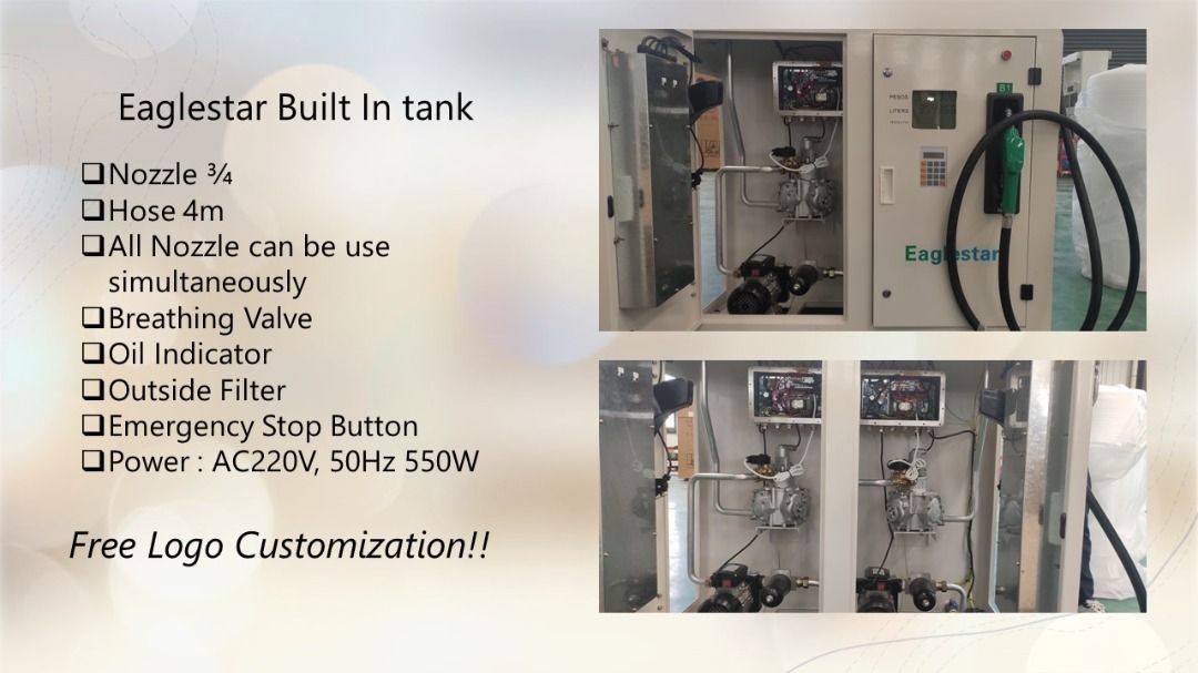 Built in tank, Portable pump portable station, Commercial & Industrial ...