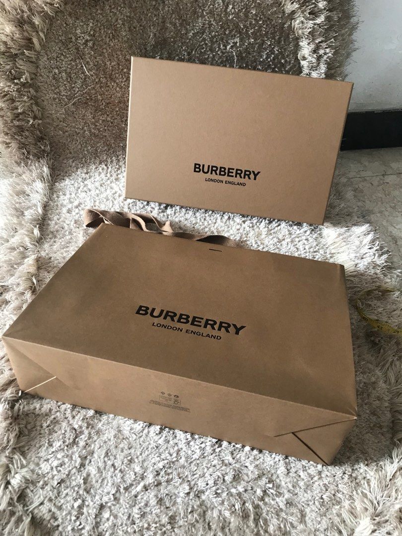 BURBERRY BOX BERPITA DAN TISSUE BOKS LENGKAP JUAL SATUAN YA PAPER BAG ...