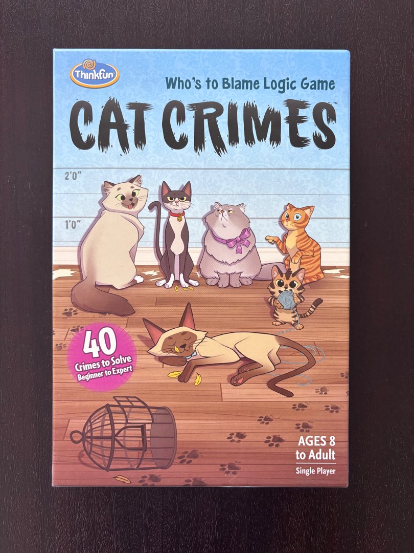 Cat Crimes Logic Game, Hobbies & Toys, Toys & Games on Carousell