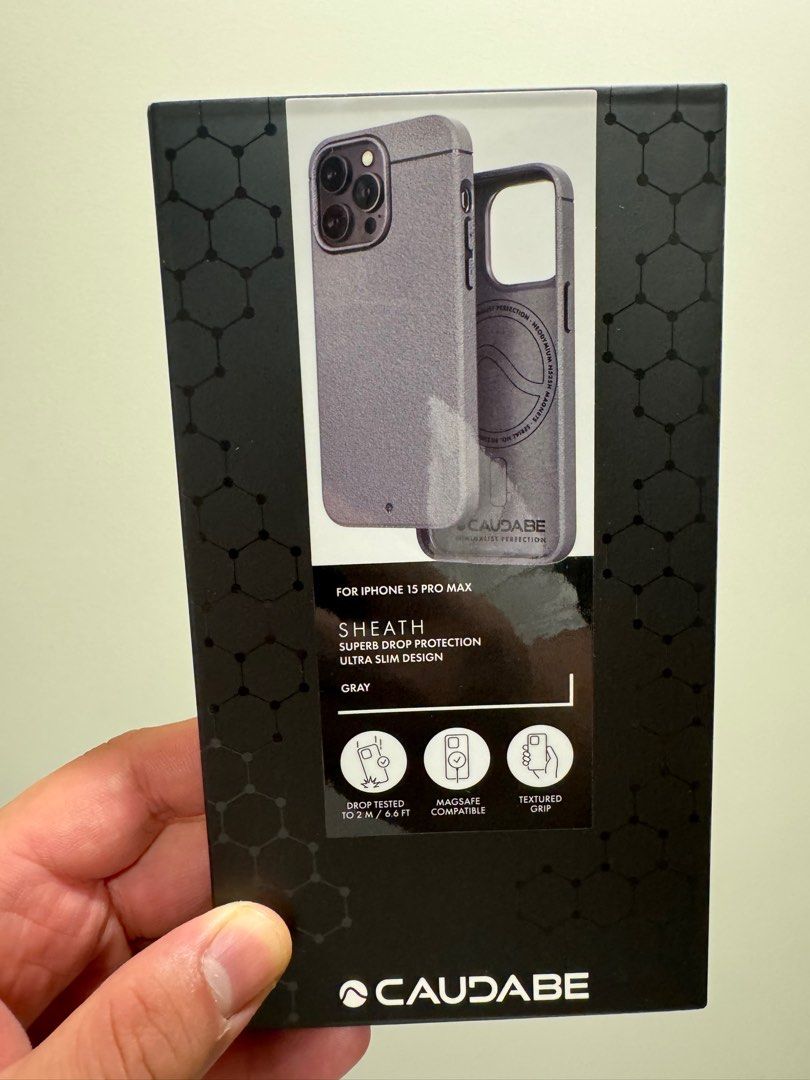 Caudabe Sheath Cutout Grey for iPhone 15 Pro Max, Mobile Phones ...