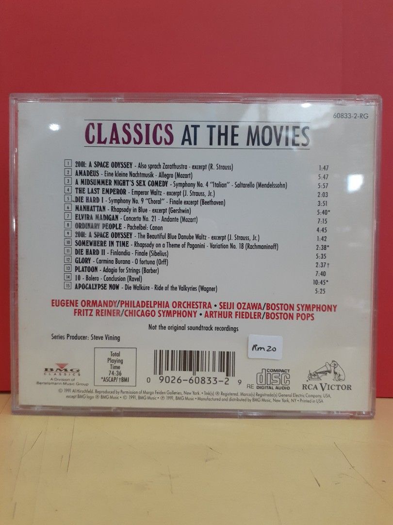 (CD) Classics At The Movies, Hobbies & Toys, Music & Media, CDs & DVDs ...