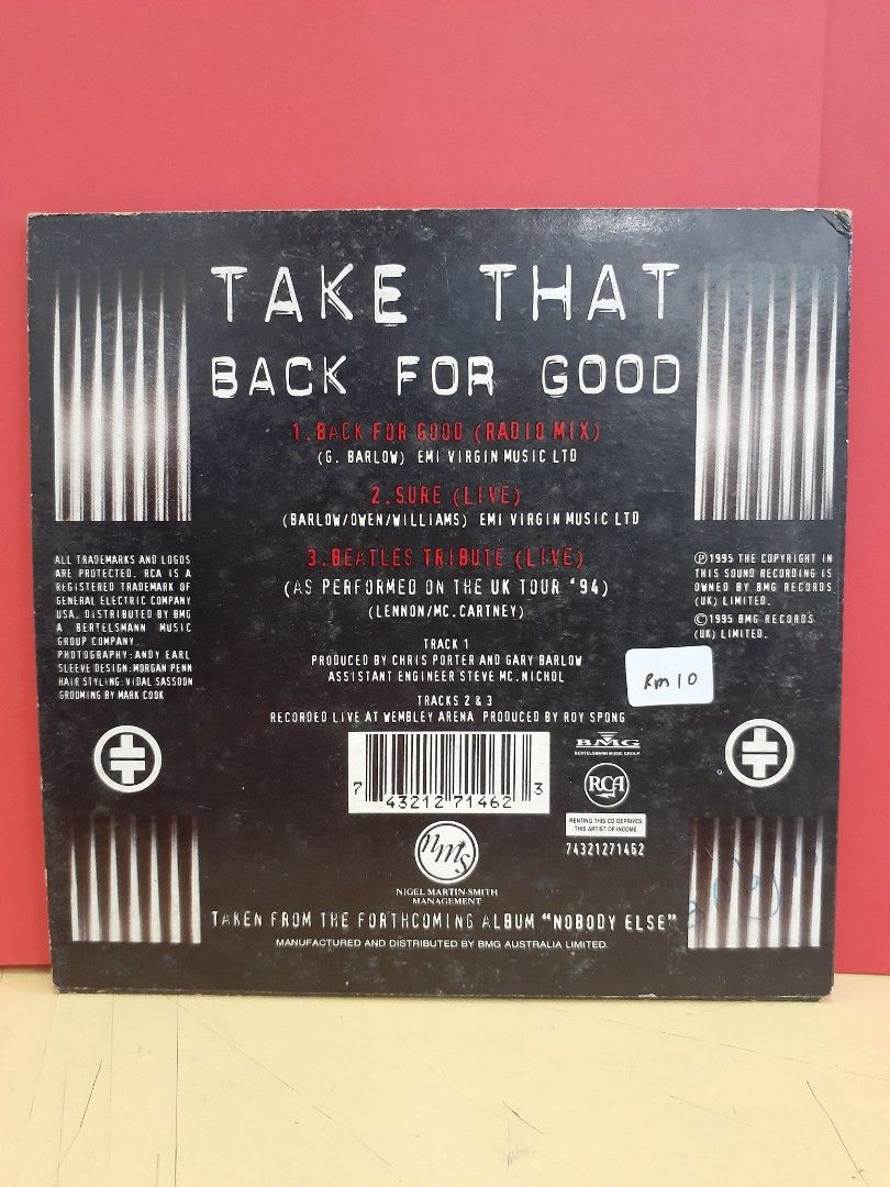 (CD) Take That Back For Good, Hobbies & Toys, Music & Media, CDs & DVDs ...