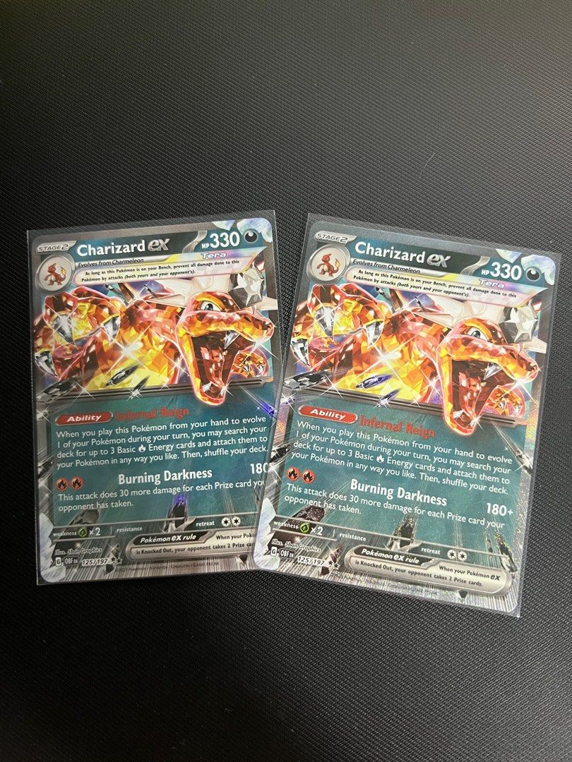 Charizard Ex Obsidian Flame, Hobbies & Toys, Toys & Games on Carousell