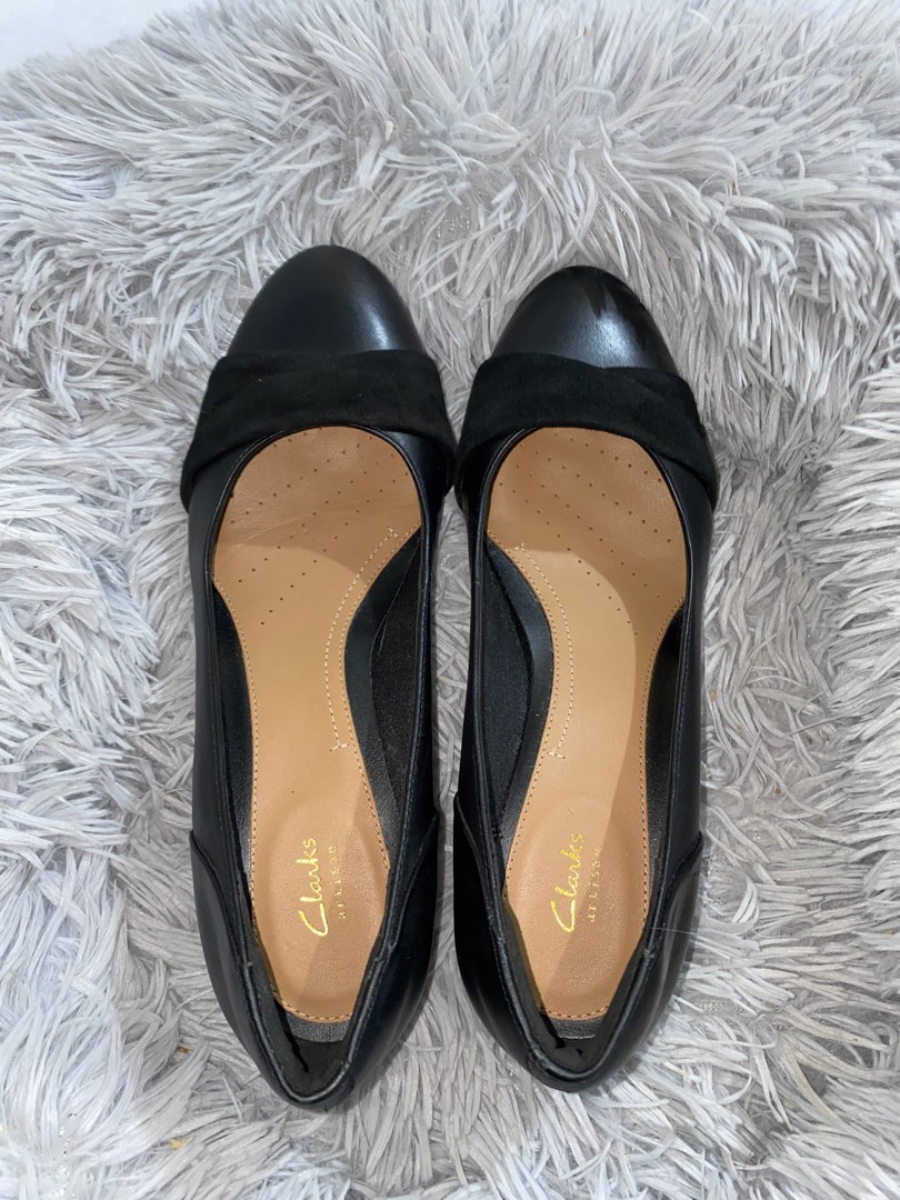 CLARKS ARTISAN TERESA STEP BLACK LEATHER (ORIGINAL!), Women's Fashion ...