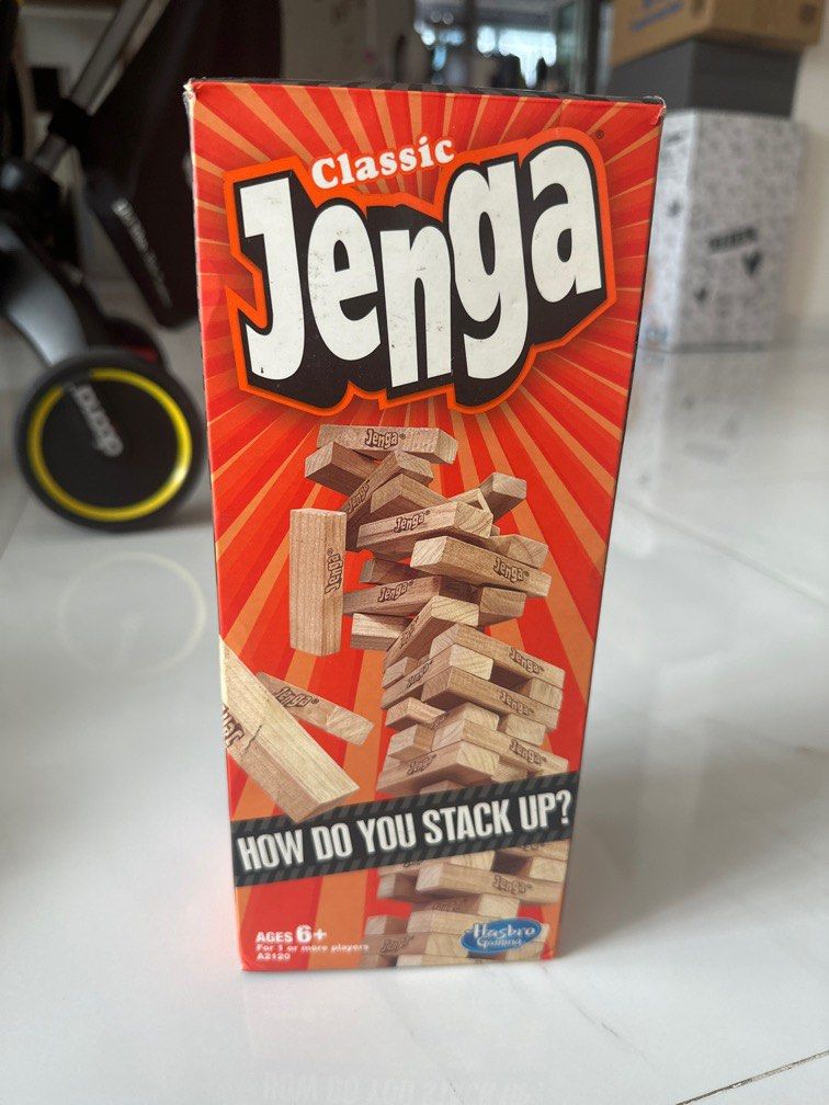 Classic jenga Hasbro, Hobbies & Toys, Toys & Games on Carousell