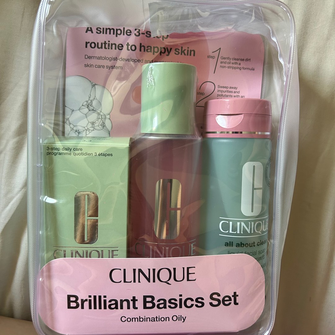 Clinique brilliant basics Gift Set step 3, Beauty & Personal Care, Face, Face Care on Carousell