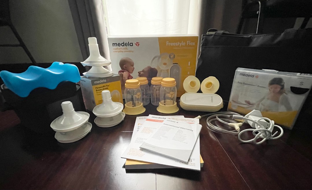 Complete Set of MEDELA Freestyle Flex Double Electric 2-Phase Breast Pump, Babies & Kids ...