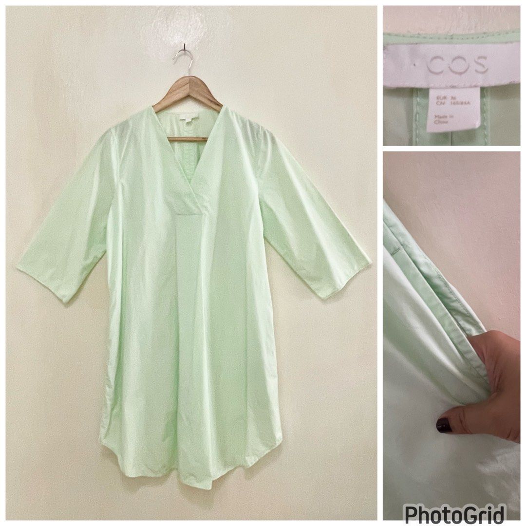 Cos light green tunic midi dress, Women's Fashion, Dresses & Sets ...