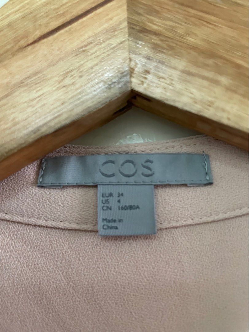 Cos nude drape pleated tunic top, Women's Fashion, Tops, Longsleeves on ...