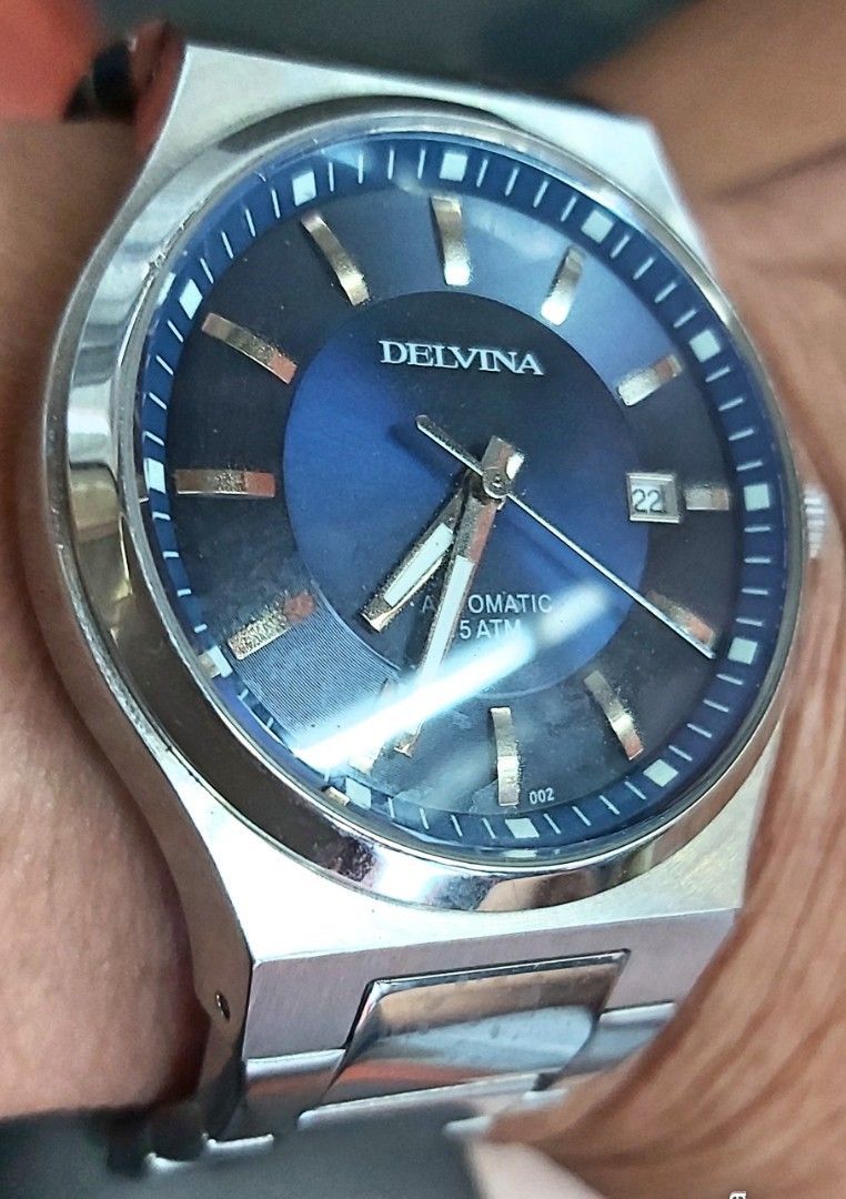 Delvina Automatic Date Bracelet, Men's Fashion, Watches & Accessories ...