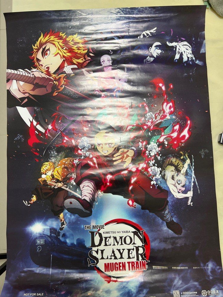 Demon slayer poster from movie, Everything Else on Carousell