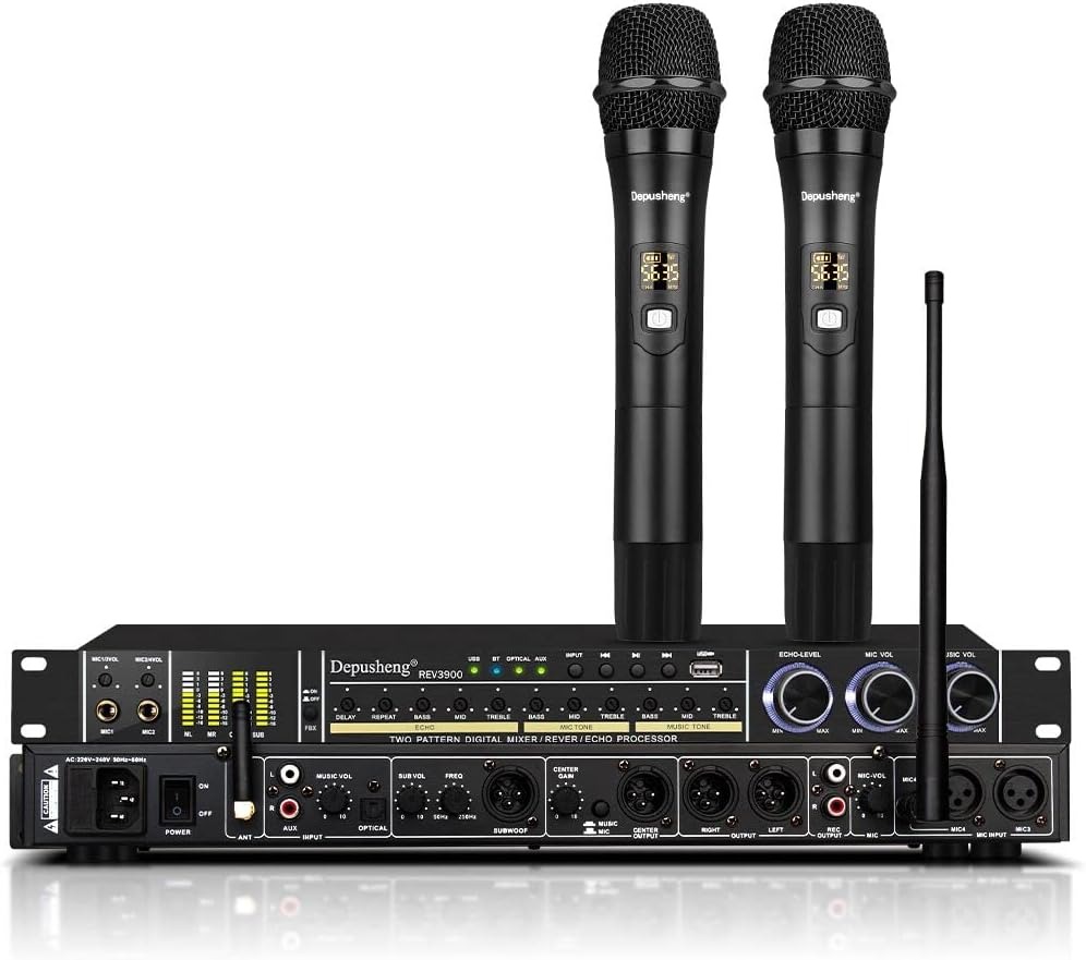 Depusheng REV3900 KTV Pre- Effector Household Reverberator Professional ...
