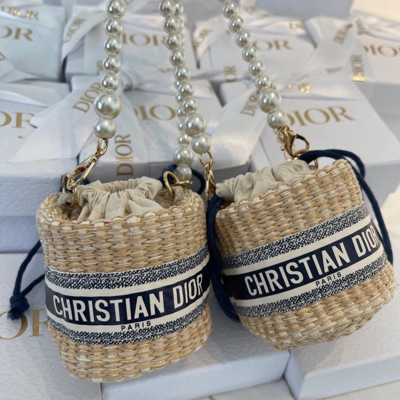 Dior straw bag, Luxury, Bags & Wallets on Carousell