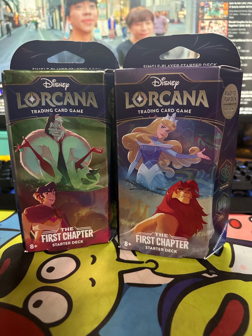 Disney Lorcana Starter Decks - Sapphire Steel & Emerald Ruby, Hobbies ...