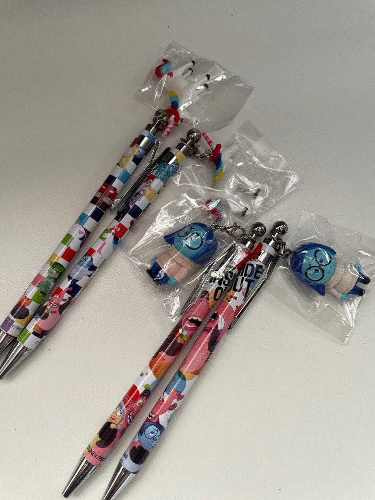 Disney Pixar Inside out collectible pens, Hobbies & Toys, Stationery ...