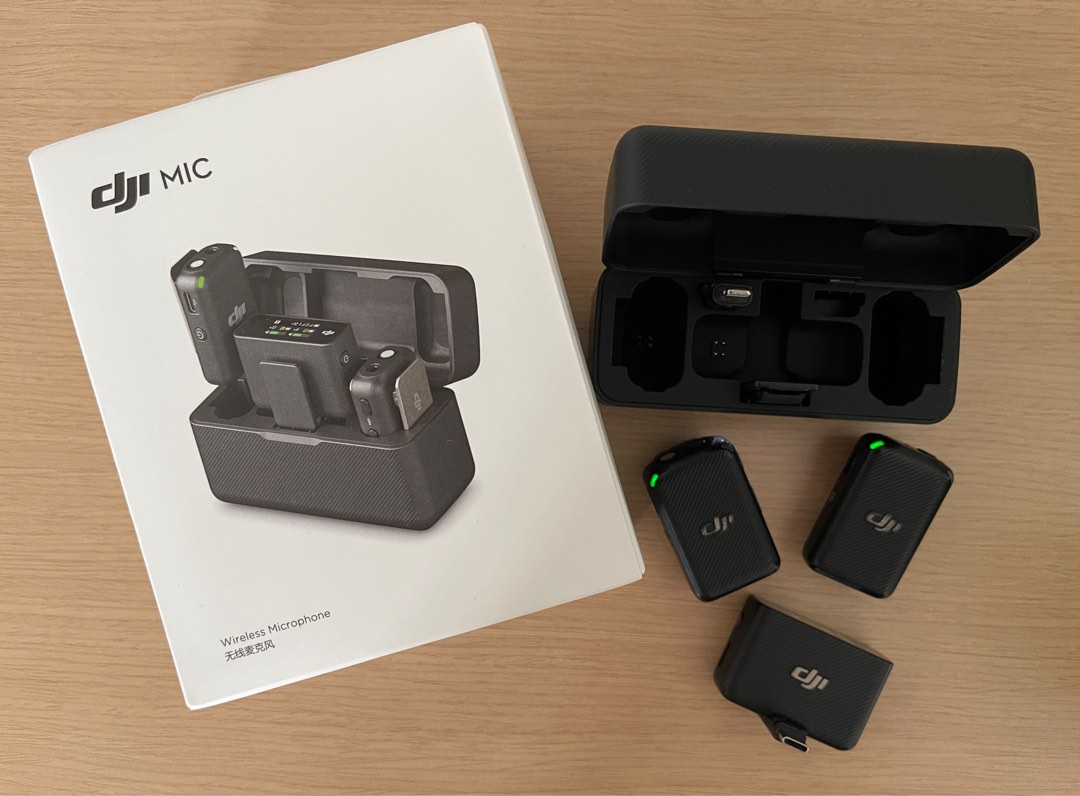 DJI Mic (2 TX + 1 RX + Charging Case), Audio, Microphones on Carousell