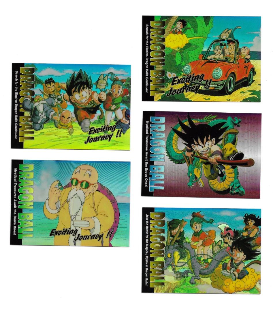 DRAGON BALL by JPP AMADA 1996 USA HOLOCHROME CHARACTERS Chase Card Set ...
