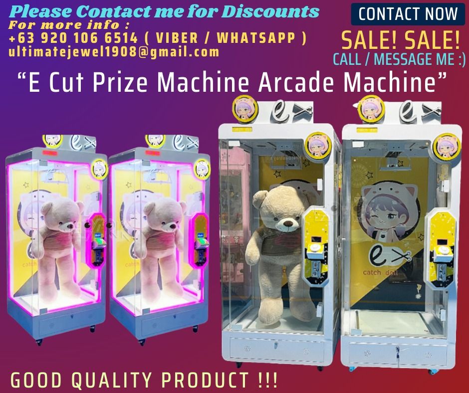 E Cut Prize Machine - Game Machine Coin Operated Pink Date Cut Prize ...