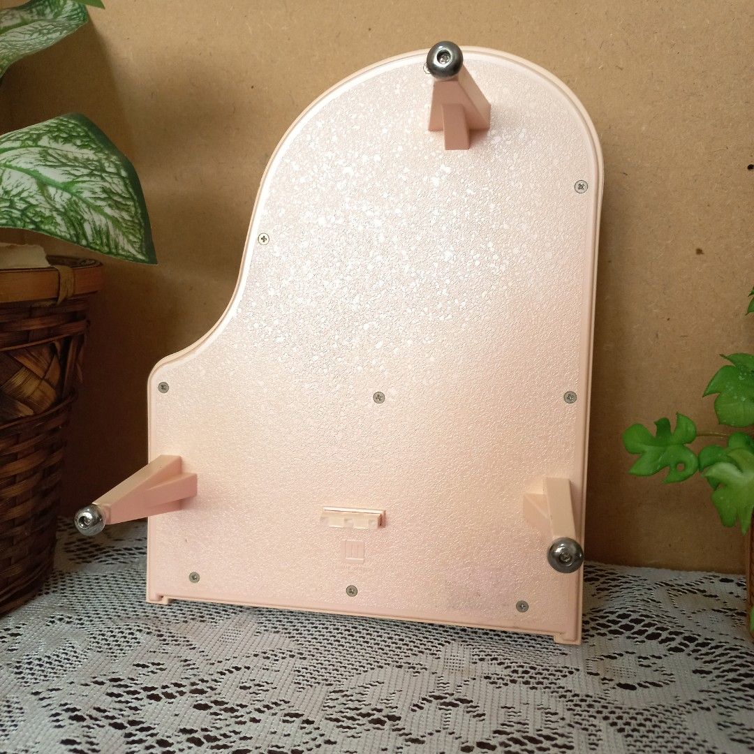 Edelweiss Sankyo plastic pink grand piano musical jewelry box, Hobbies ...