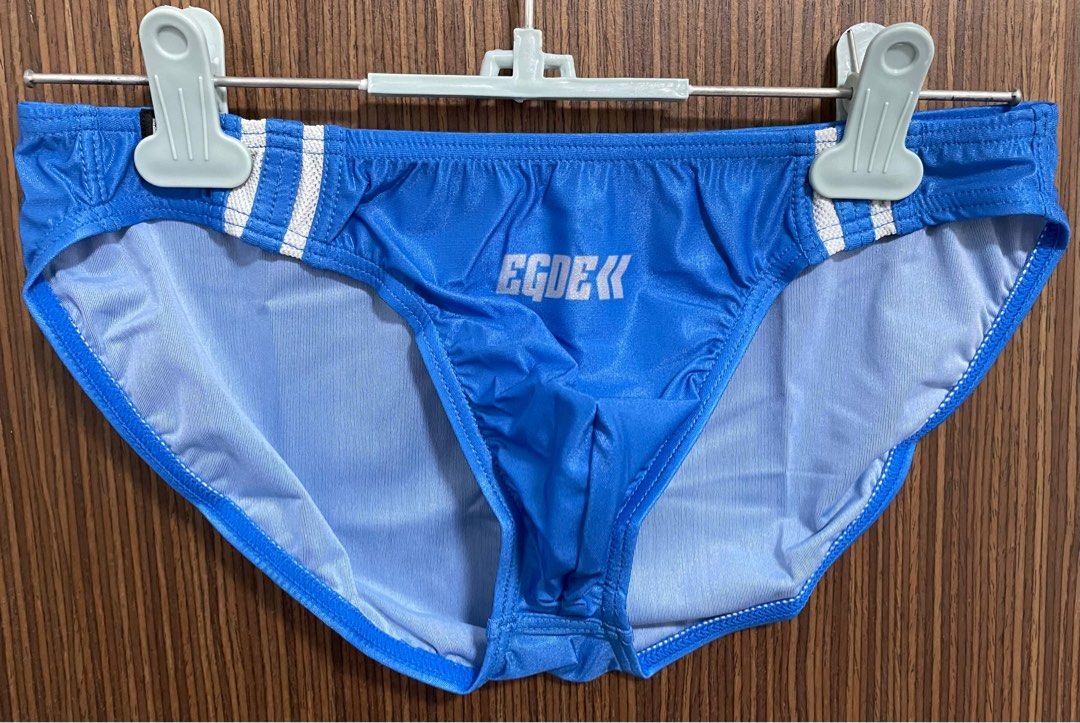 EGDE BREEZE Super Low Rise Bikini Underwear, Blue, Men's Fashion ...
