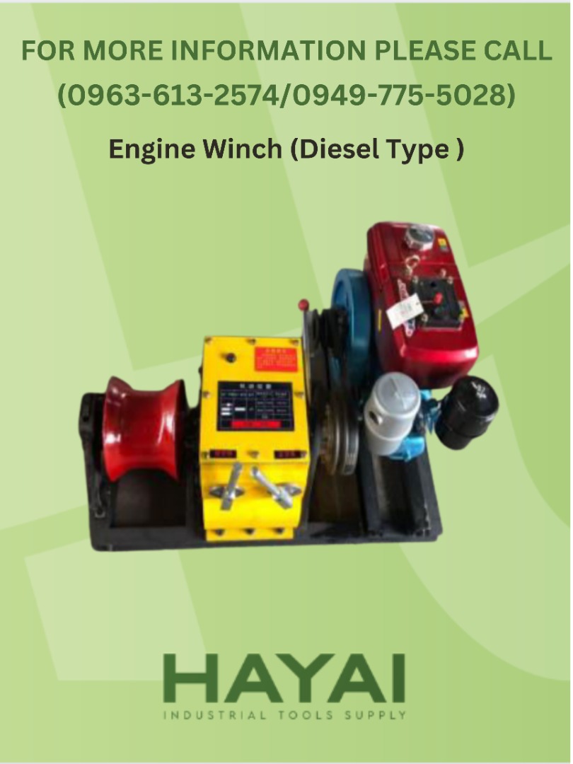 Engine Winch ( Diesel Type ), Commercial & Industrial, Construction ...