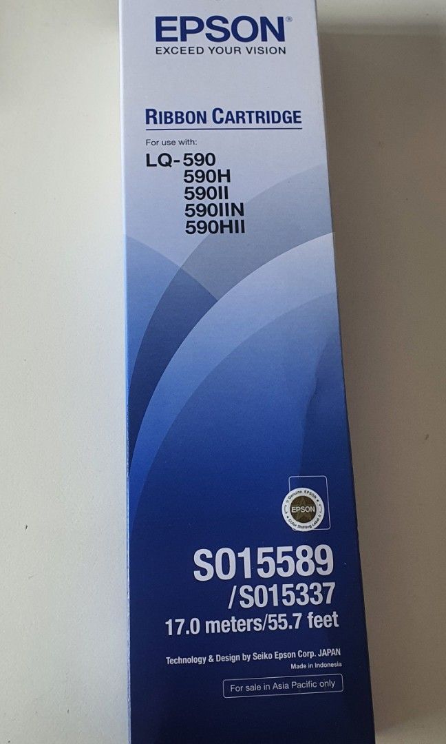 Epson ribbon cartridge S015589/S015337, Computers & Tech, Printers ...