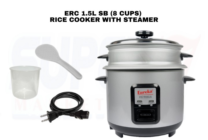 EUREKA RICE COOKER 1.8 L ERC-1.8L/SB (8 CUPS), TV & Home Appliances ...