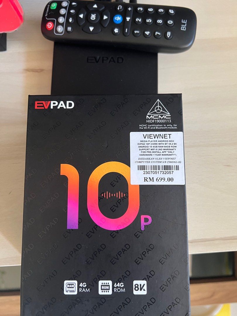 EVPAD 10, TV & Home Appliances, TV & Entertainment, Media Streamers ...